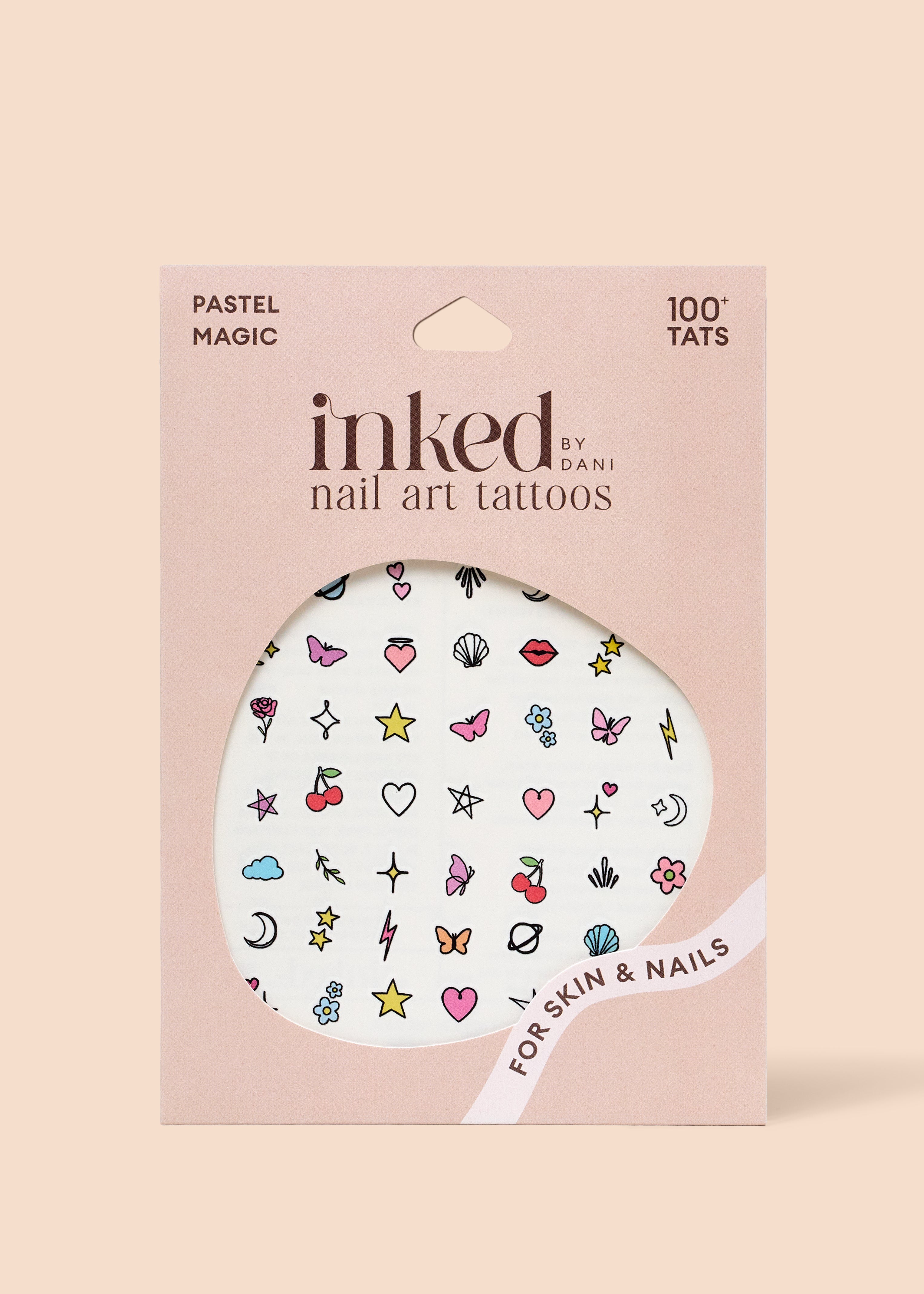 Pastel Magic Nail Art – INKED by Dani Temporary Tattoos